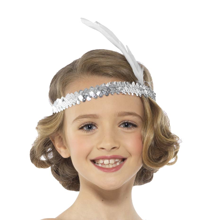 Wickedfun Girls Silver Flapper Costume