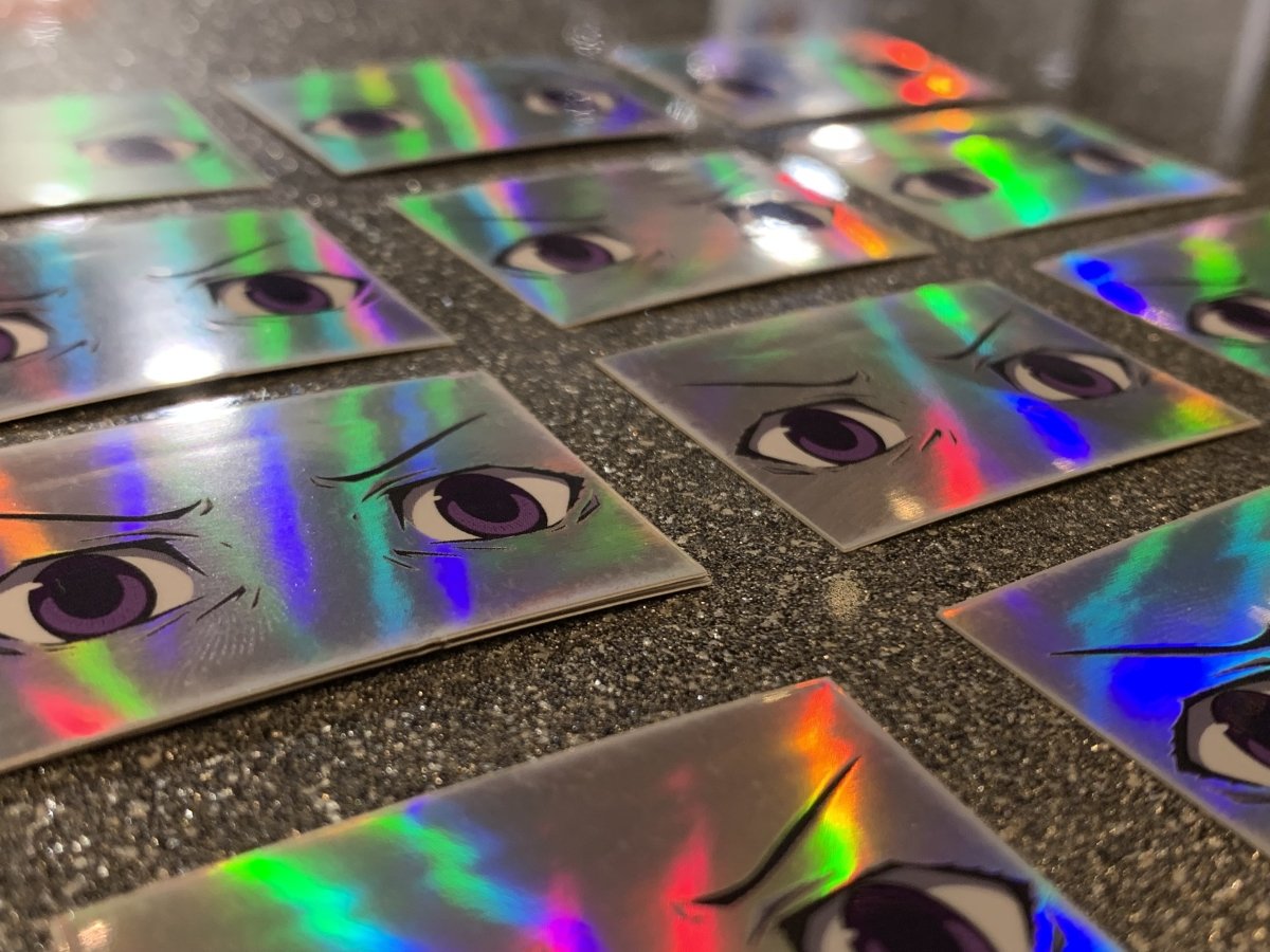 Holographic Yandere Eyes Sticker Set - yandereclo