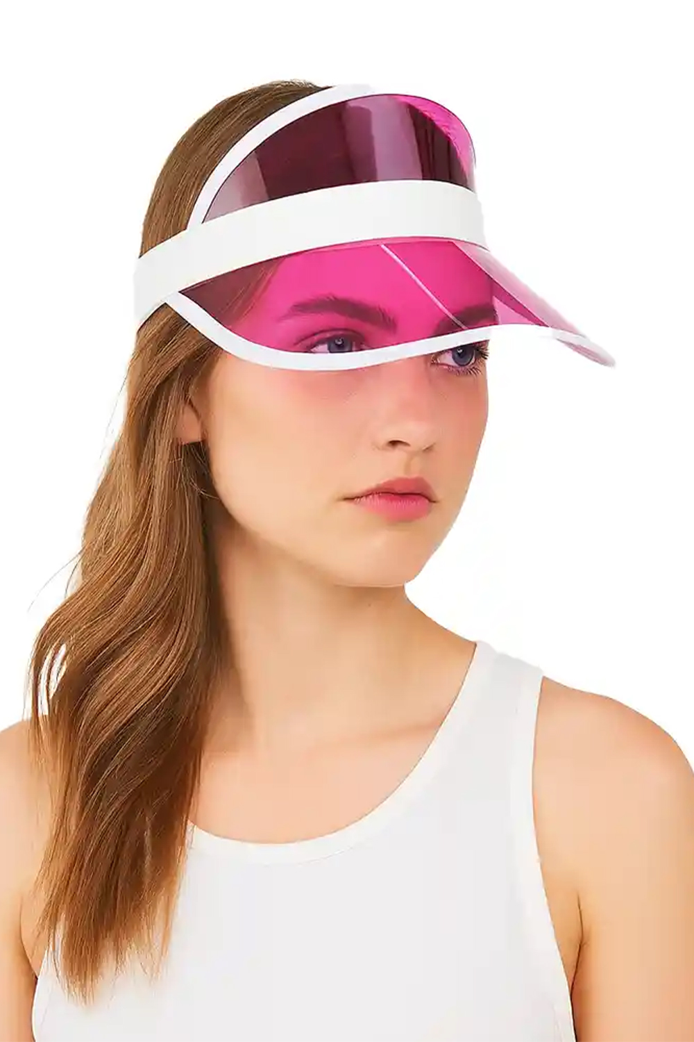 Wickedfun Pink Poker Visor Hat